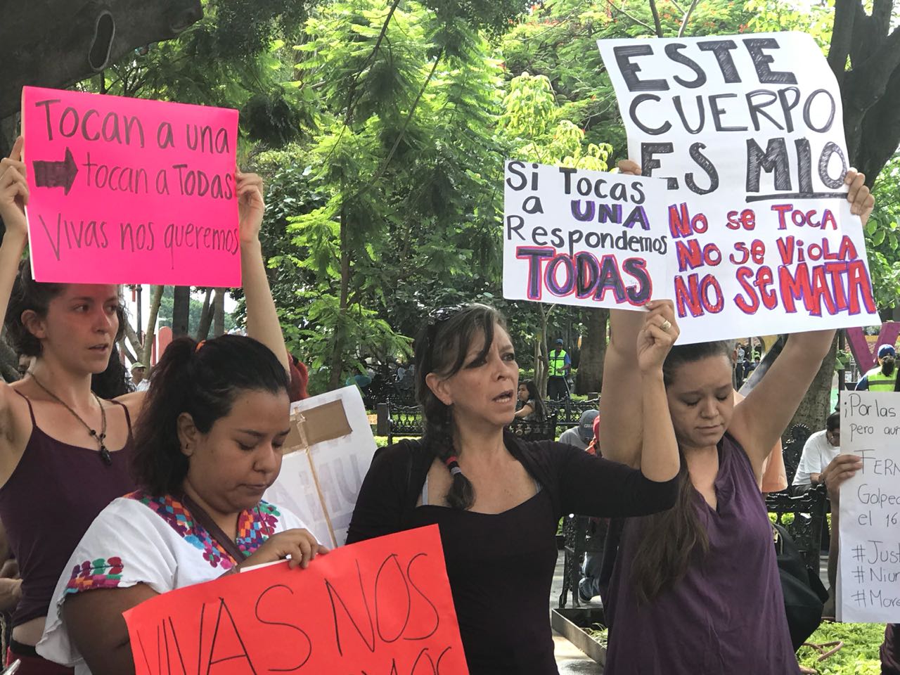 Con Pancartas Protestan En Morelos Contra Feminicidios Zona Centro