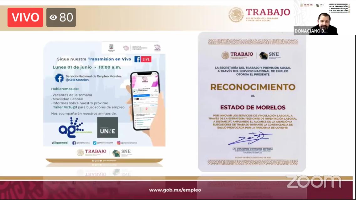 Reconoce gobierno de México a SNE Morelos por Innovación en Estrategias ...