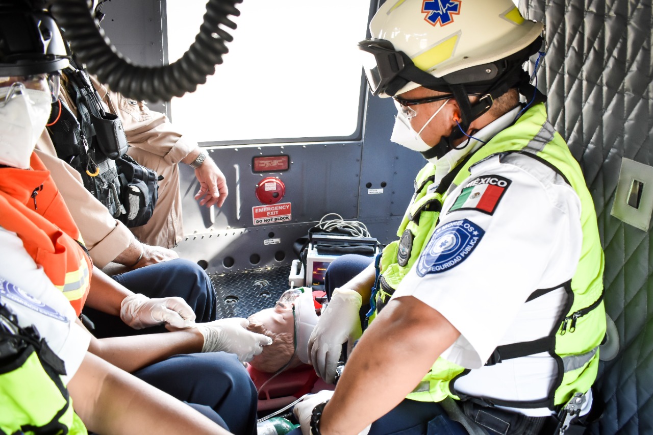 El Escuadrón de Rescate y Urgencias Médicas (ERUM), llevó a cabo el ...